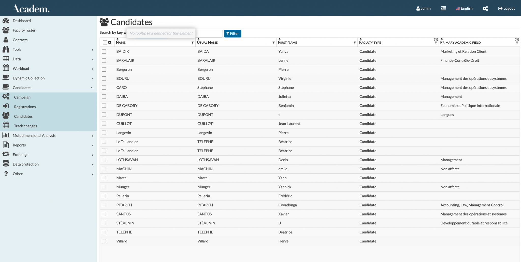 RimaOne | software editor | Le module Dynamic Collection