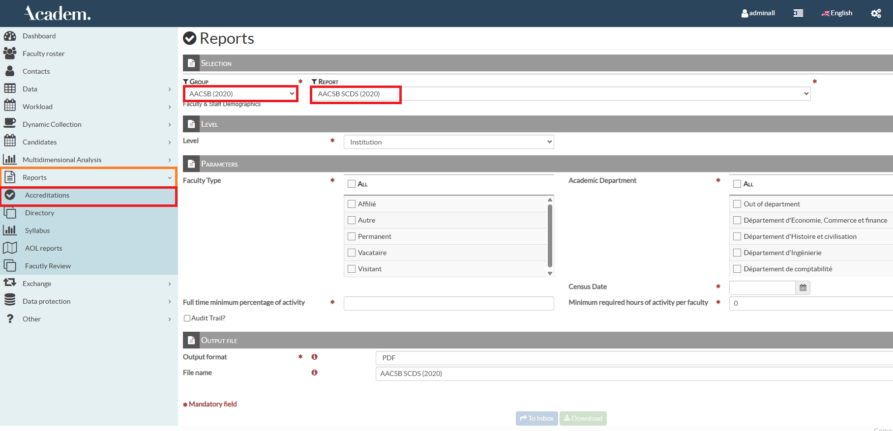 RimaOne | software editor | AACSB - SCDS Report